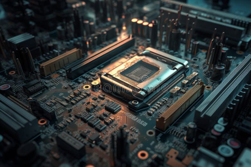 AI Supercomputer Chrome, Insane Level of Detail Throughout Circuitry by ...