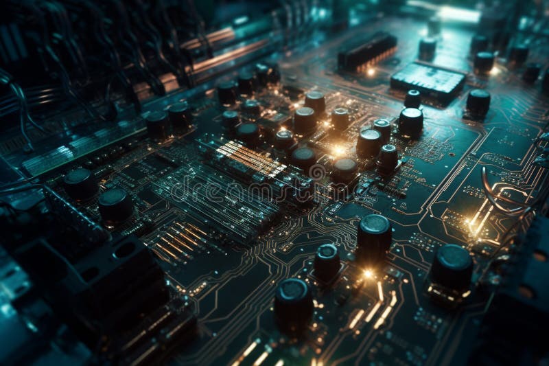 AI Supercomputer Chrome, Insane Level of Detail Throughout Circuitry by ...