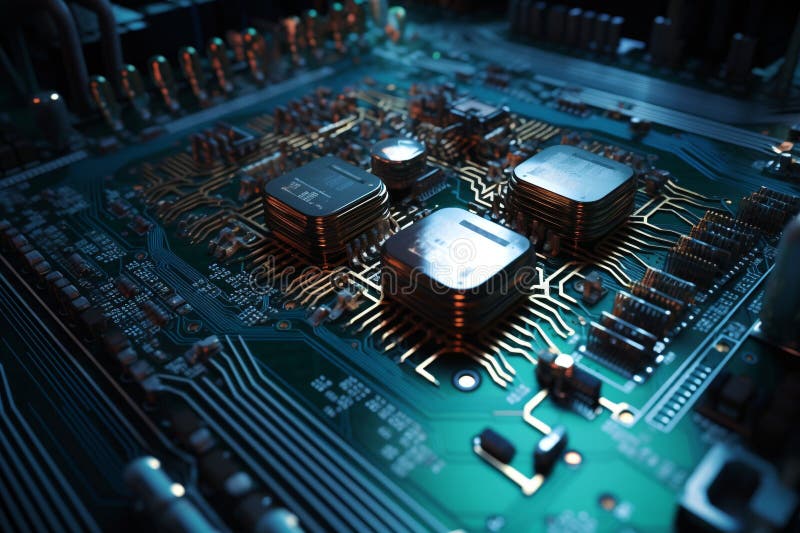 AI Supercomputer Chrome, Insane Level of Detail Throughout Circuitry by ...