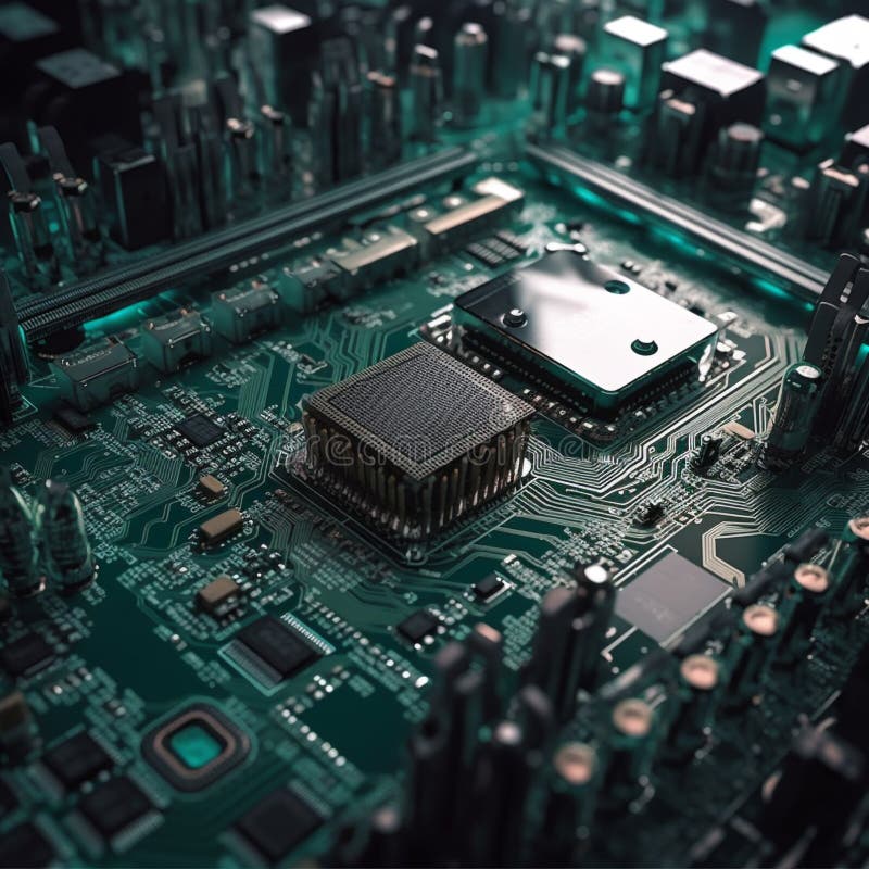 AI Supercomputer Chrome, Insane Level of Detail Throughout Circuitry by ...