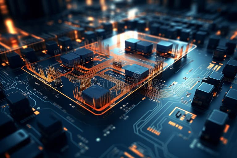 AI Supercomputer Chrome, Insane Level of Detail Throughout Circuitry by ...