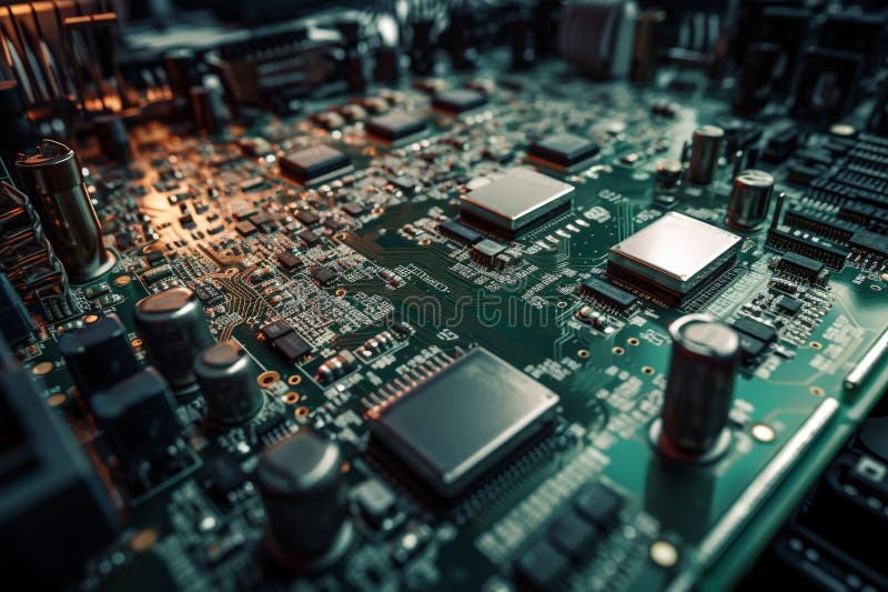 AI Supercomputer Chrome, Insane Level of Detail Throughout Circuitry by ...