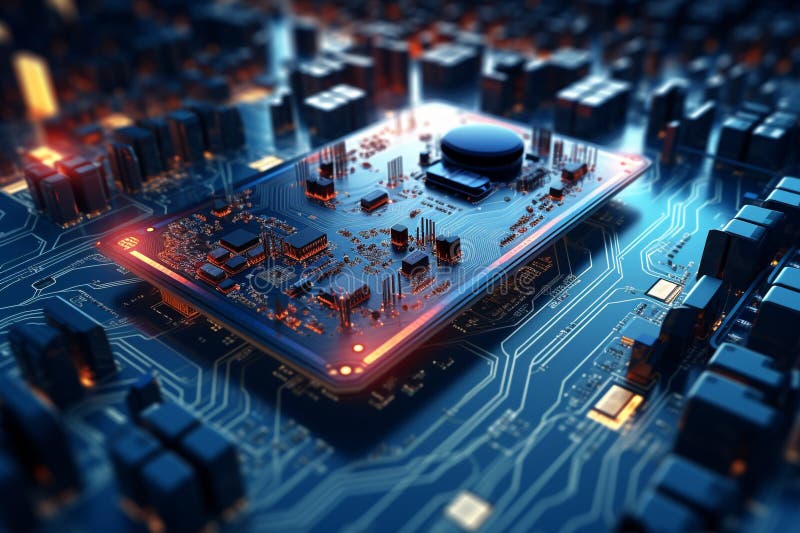 AI Supercomputer Chrome, Insane Level of Detail Throughout Circuitry by ...