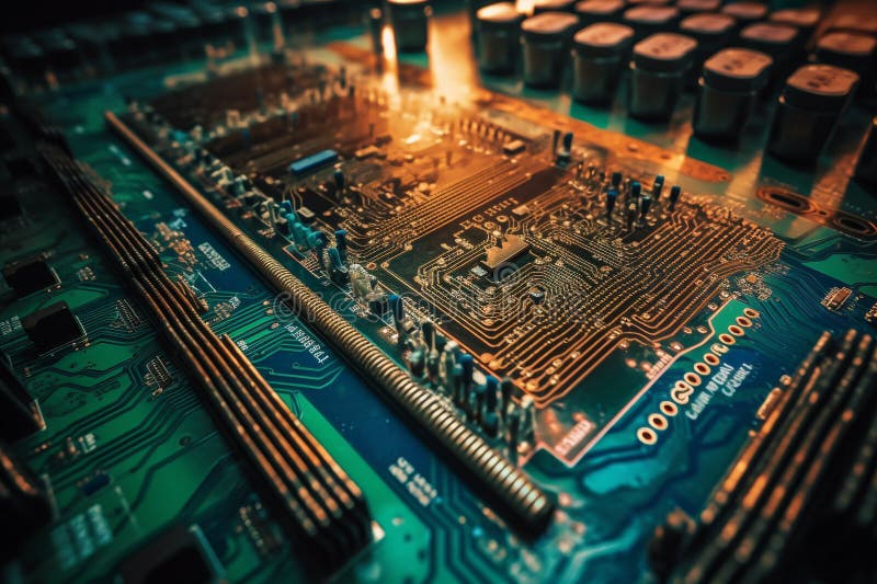 AI Supercomputer Chrome, Insane Level of Detail Throughout Circuitry by ...