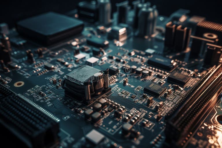 AI Supercomputer Chrome, Insane Level of Detail Throughout Circuitry by ...