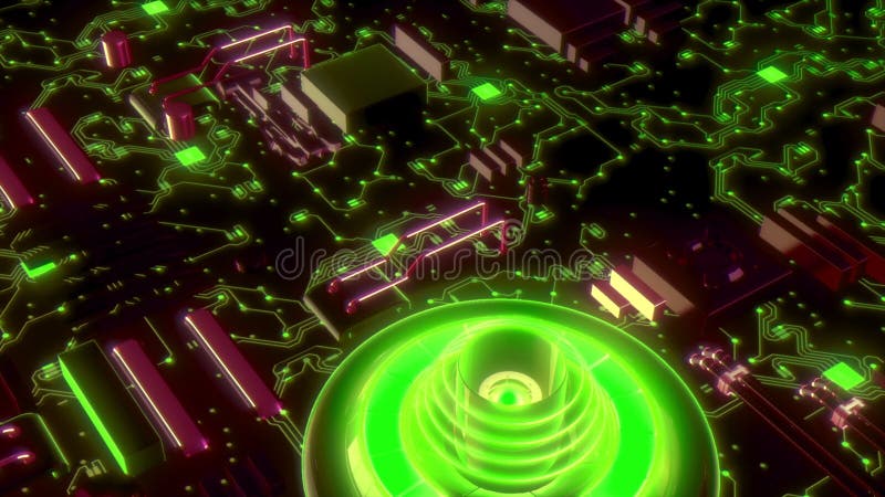 Advanced Technology Concept Visualization. Motion Stock Footage - Video ...