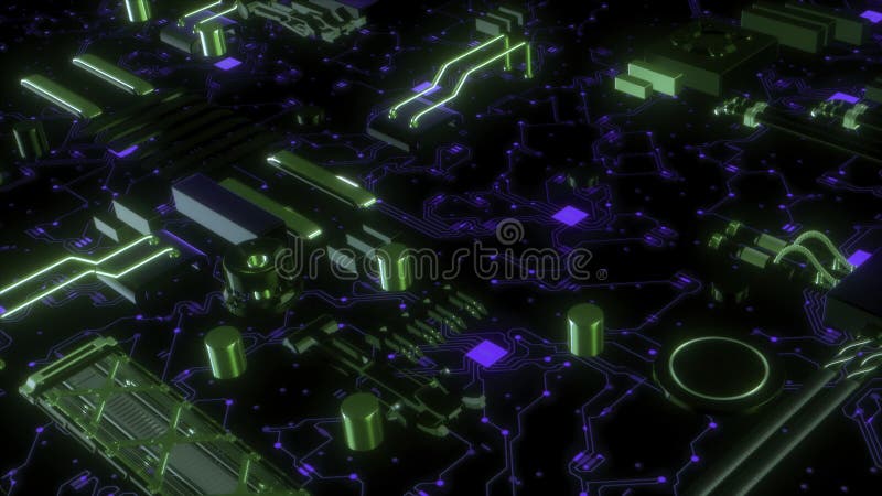 Advanced Technology Concept Visualization. Motion Stock Photo - Image ...