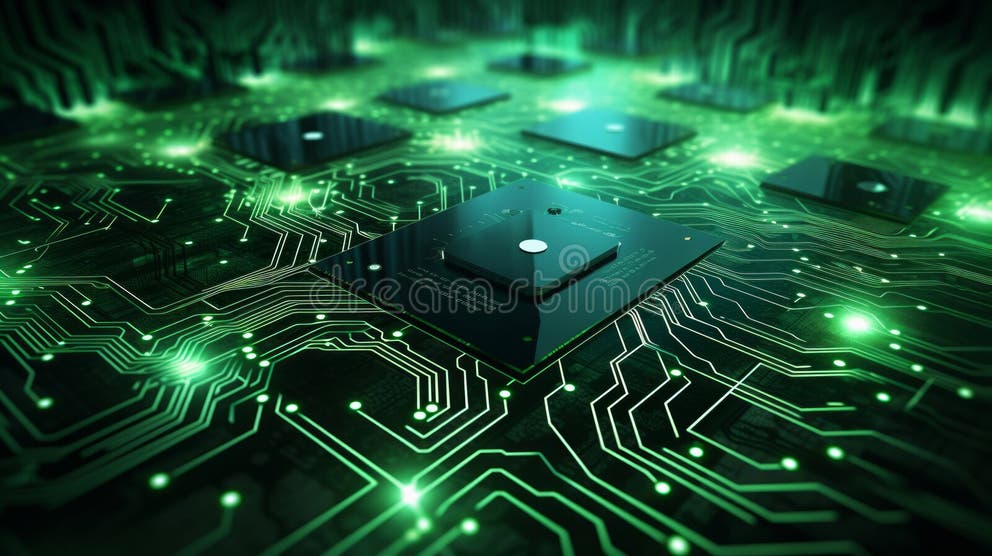 Advanced Technology Concept Visualization. Neural Network AI Generated Stock Photo - Image of ...