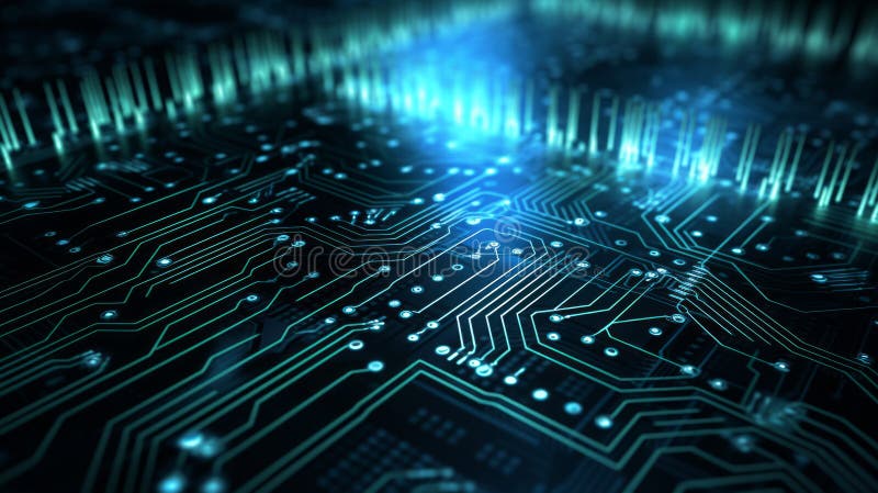 Advanced Technology Concept Visualization. Neural Network AI Generated ...