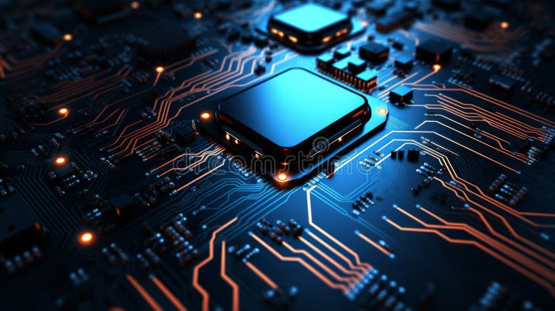 Advanced Technology Concept Visualization. Neural Network AI Generated ...