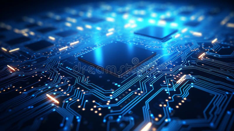 Advanced Technology Concept Visualization. Neural Network AI Generated ...