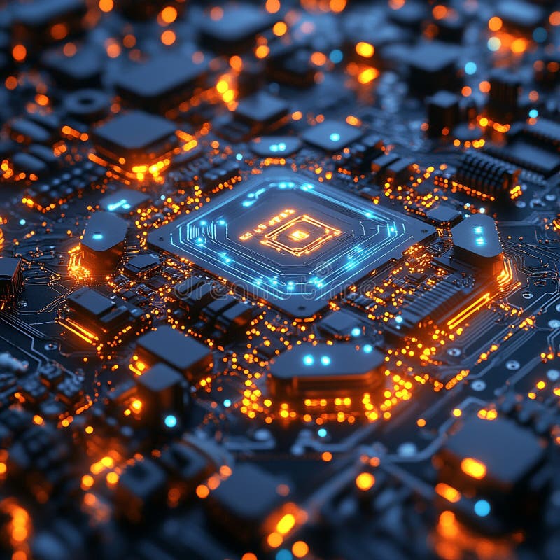 Advanced Technology Concept Visualization. US Investment Stock Image ...