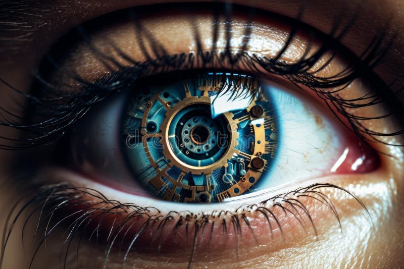 Advanced Technology Digital Eye. Generate Ai Stock Image - Image of ...