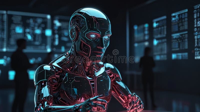 Cyber Globalization and Tech Evolution Concept Stock Illustration ...