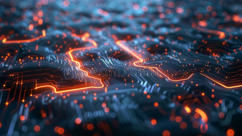 A Close-up Image Visually Representing Advanced Technology with a Focus ...