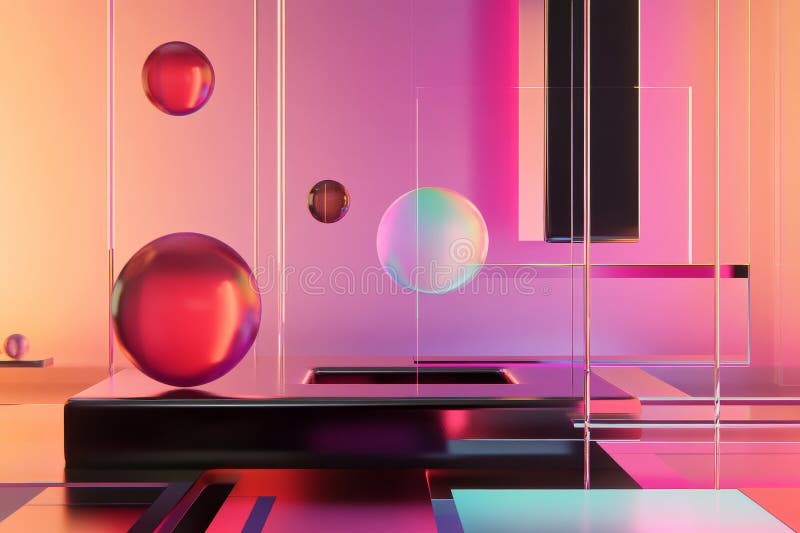Advanced Technology-inspired Visuals Featuring Gradient Glowing ...