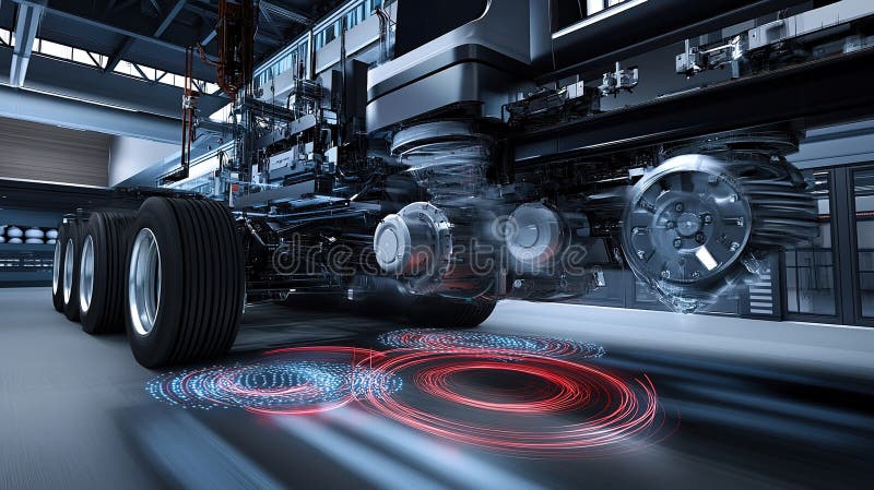 Advanced Technology in Motion at a High-tech Automotive Workshop ...