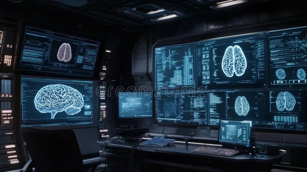 Advanced Technology Office with Brain Imaging and Data Analysis Stock ...