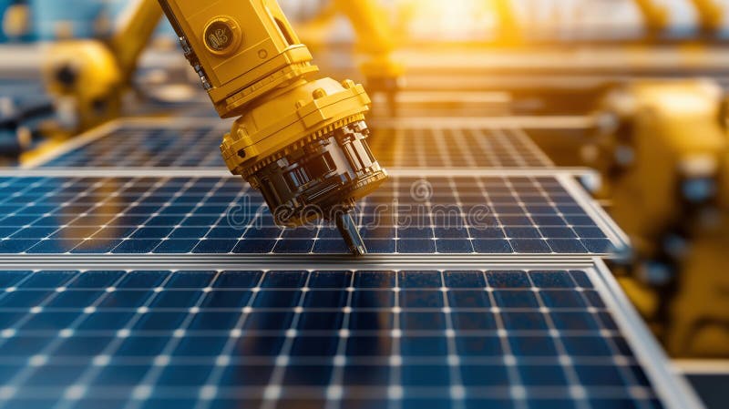 Advanced Technology for Renewable Energy Assembly Stock Image - Image ...