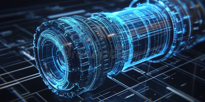 Advanced Technology Visualization of a Futuristic Camera Lens Design in ...
