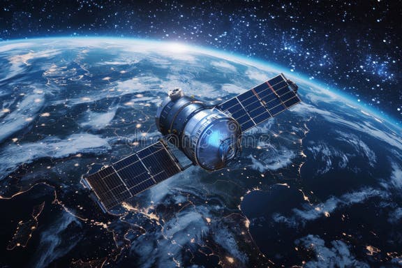 Advanced Telecom Satellite with Holographic Data for Global Internet ...
