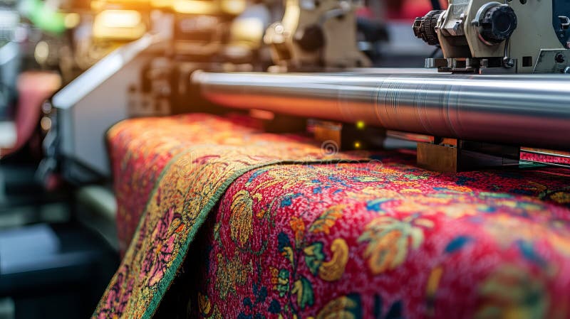 Advanced Textile Printing Process with Large Printer for Vibrant ...