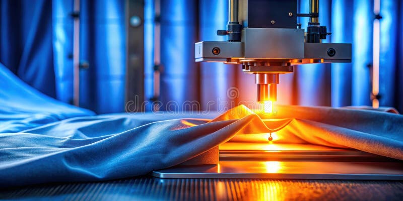 Advanced Textile Testing Machine Analyzes Fabric Sample with Precise ...