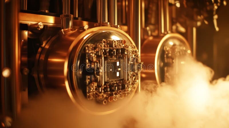 Advanced Thermoelectric Cooler in Quantum Computing System Setup Stock ...