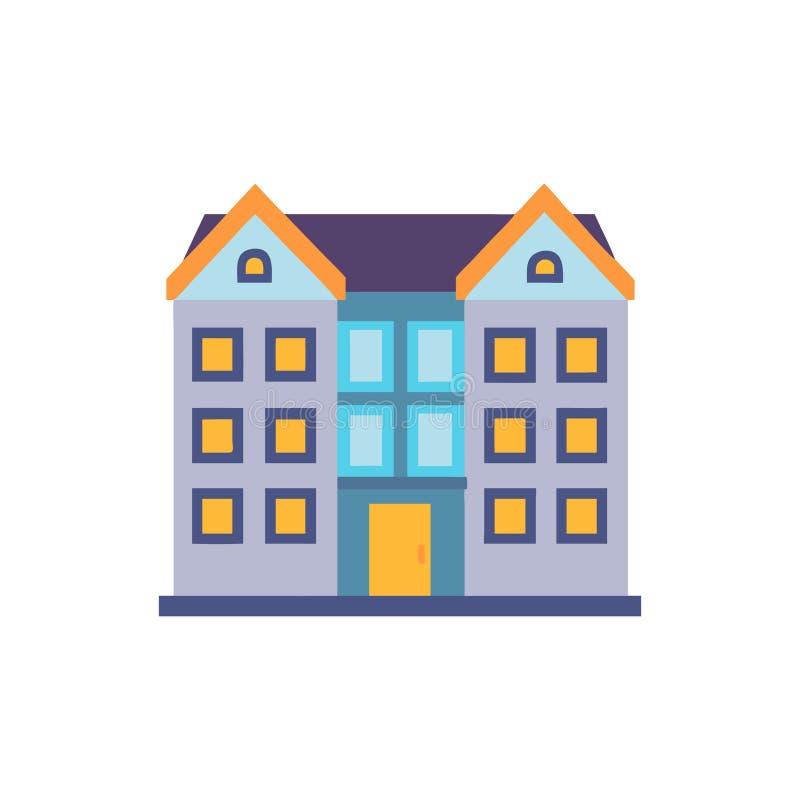 Advanced Townhouse Icon Design Stock Image - Illustration of services ...