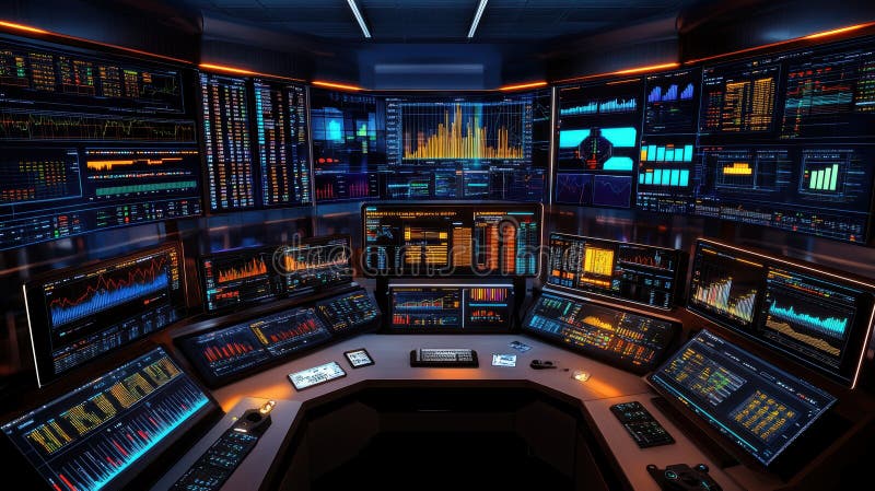 Data Analysis Dashboards Displaying Charts Graphs Multiple Screens ...