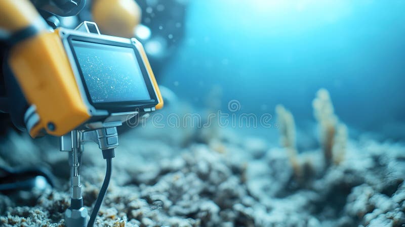 Advanced Underwater Camera System Capturing Seabed Details, Showcasing ...