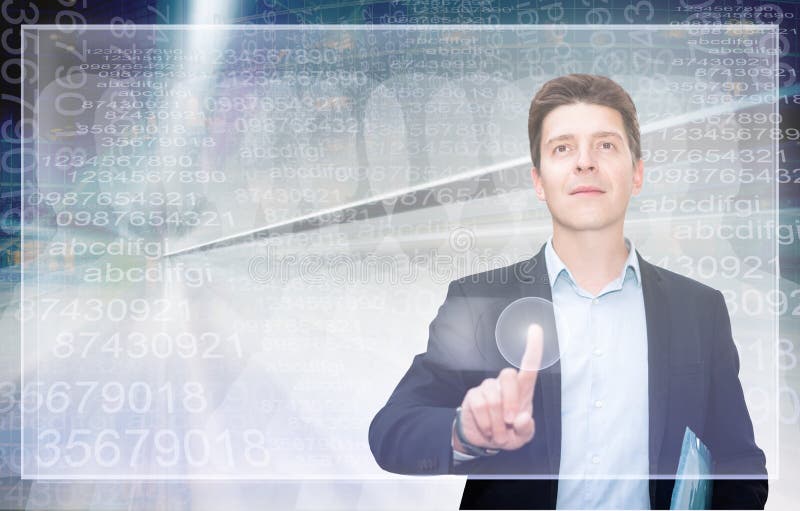 Advanced User of High Modern Technology Stock Image - Image of modern ...