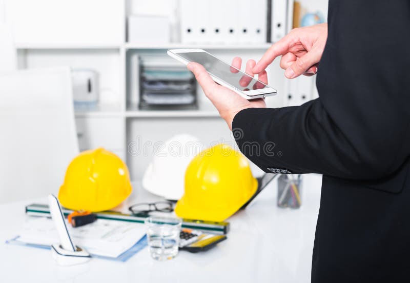 Advanced User of High Technology Using Achievement Stock Photo - Image ...