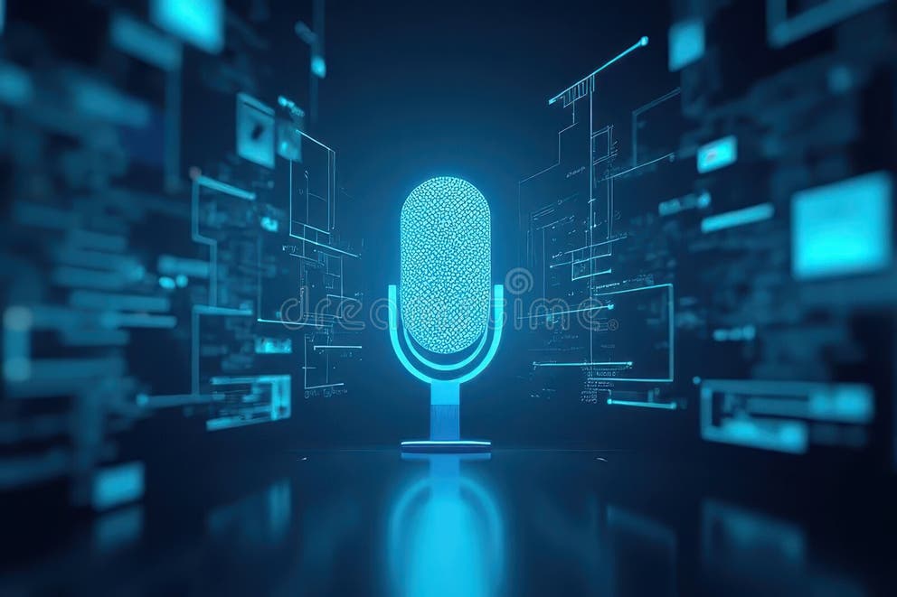 Advanced Voice Synthesis Technology Usage Stock Illustration ...