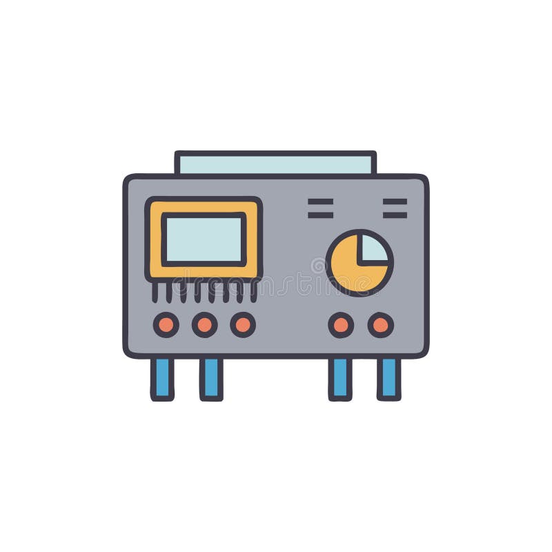 Advanced Voltage Regulator Icon for Energy Systems Stock Illustration ...