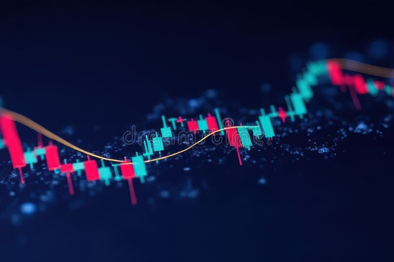 Advanced Volume Analysis Chart in Financial Trading Stock Illustration ...