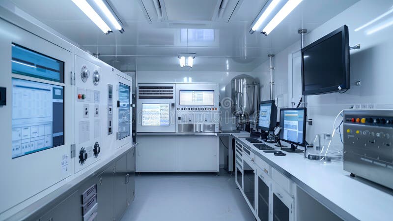 Advanced Water Filtration Control Room with Cutting-edge Technology and ...