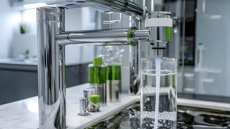 Advanced Water Purification System Technology Modern Kitchen Home ...