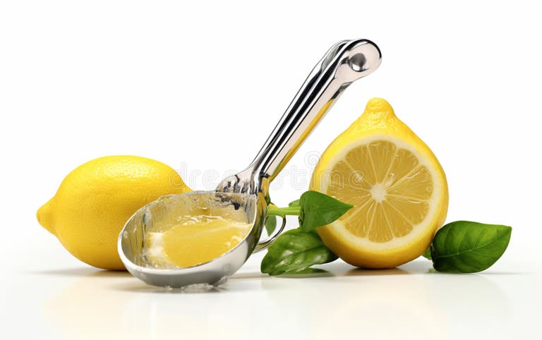 Advanced White Lemon Squeezer for Maximum Juice Stock Image - Image of ...