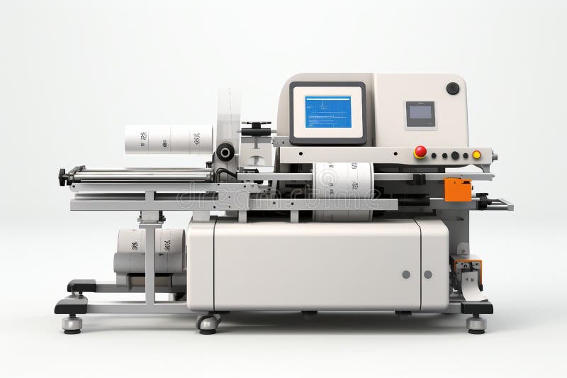 Advanced Wraparound Labeling Equipment Isolated on Transparent ...