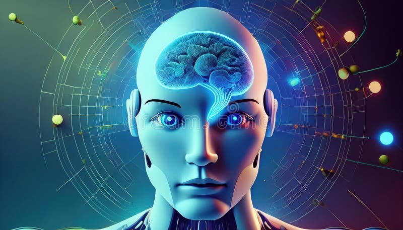 Advancements in Artificial Intelligence and Neuroscience Stock Image ...