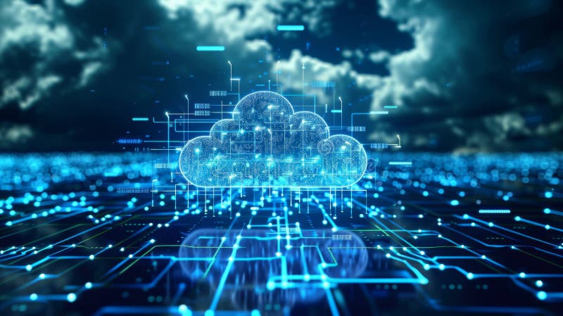 Advancements in Big Data Center Technology for SAAS Stock Photo - Image ...