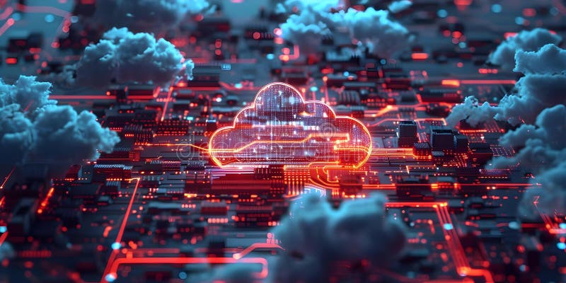 Advancements in Cloud Computing: Digital Storage Transfer and Big Data Processing. Concept Cloud ...