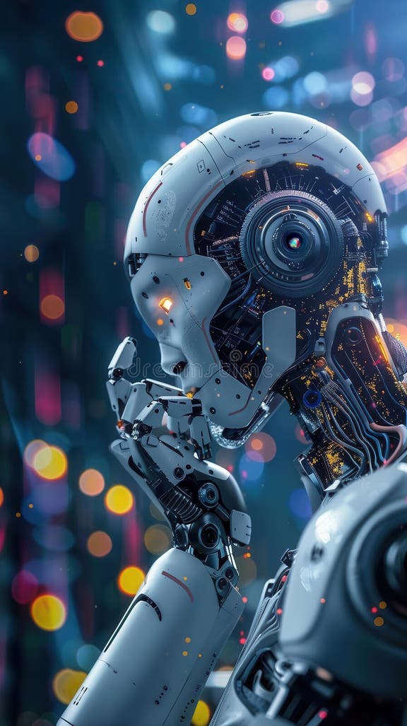 Advancing with Algorithms. Machine Learning Concept Stock Illustration ...