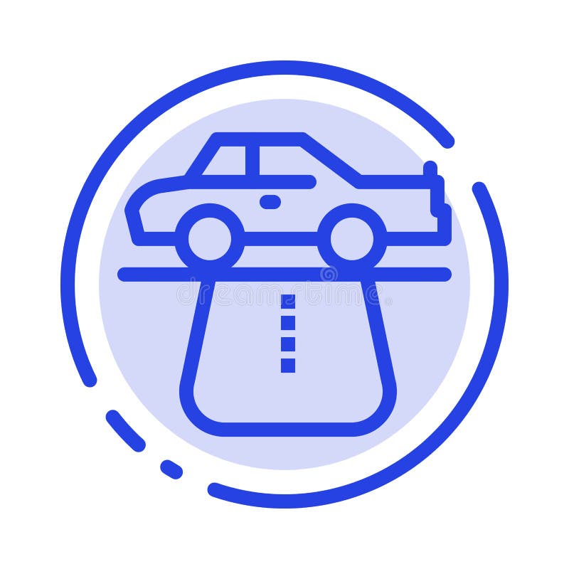 Advantage, Authority, Car, Carpet, Comfort Blue Dotted Line Line Icon ...