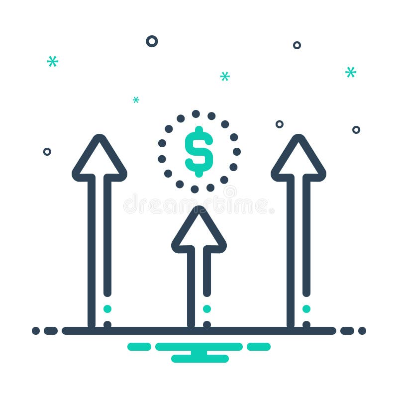 Mix Icon for Advantage, Benefit and Profit Stock Vector - Illustration ...