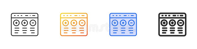 Advantage Icon.Thin Linear, Gradient, Blue Stroke and Bold Style Design ...