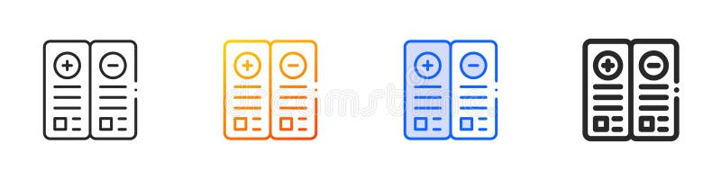 Advantage Icon.Thin Linear, Gradient, Blue Stroke and Bold Style Design ...