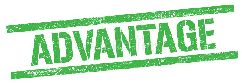 ADVANTAGE Text on Green Grungy Rectangle Stamp Stock Illustration ...