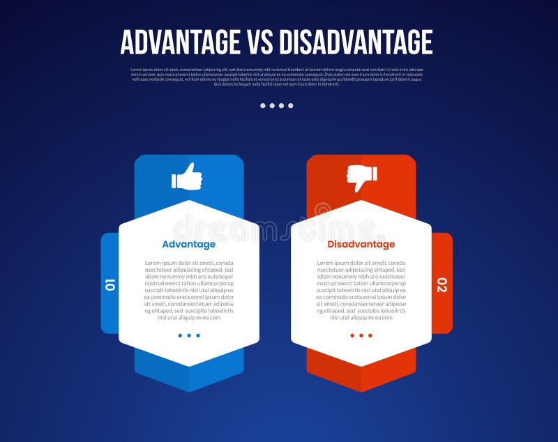 Advantage Vs Disadvantage Infographic for Comparison Data with Big ...